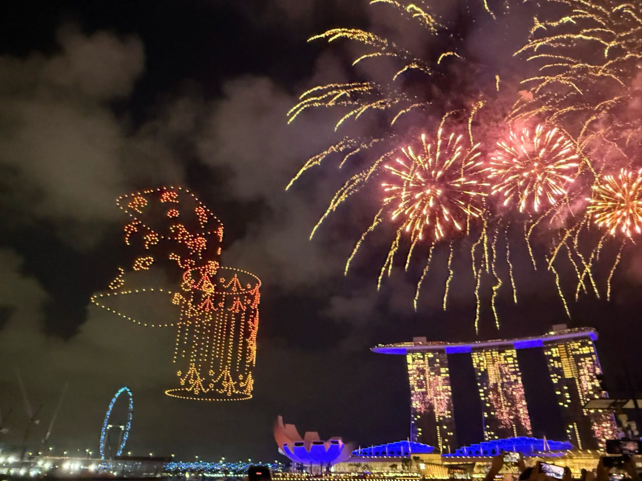 Disney Fireworks and Drone Show at Marina Bay Singapore (Family ...